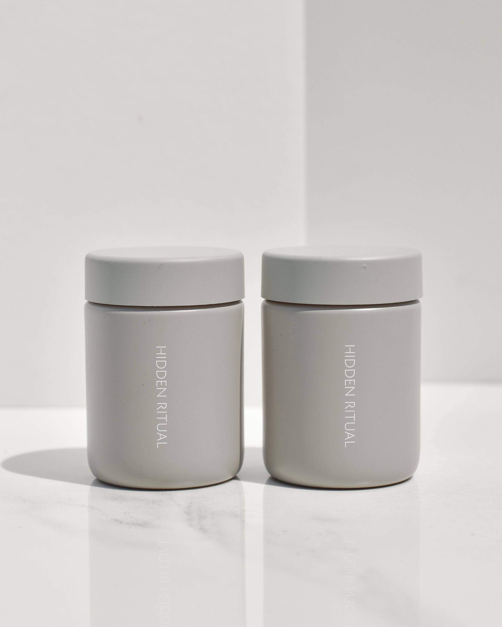Display-worthy modern refillable vitamin storage jars – Hidden Ritual