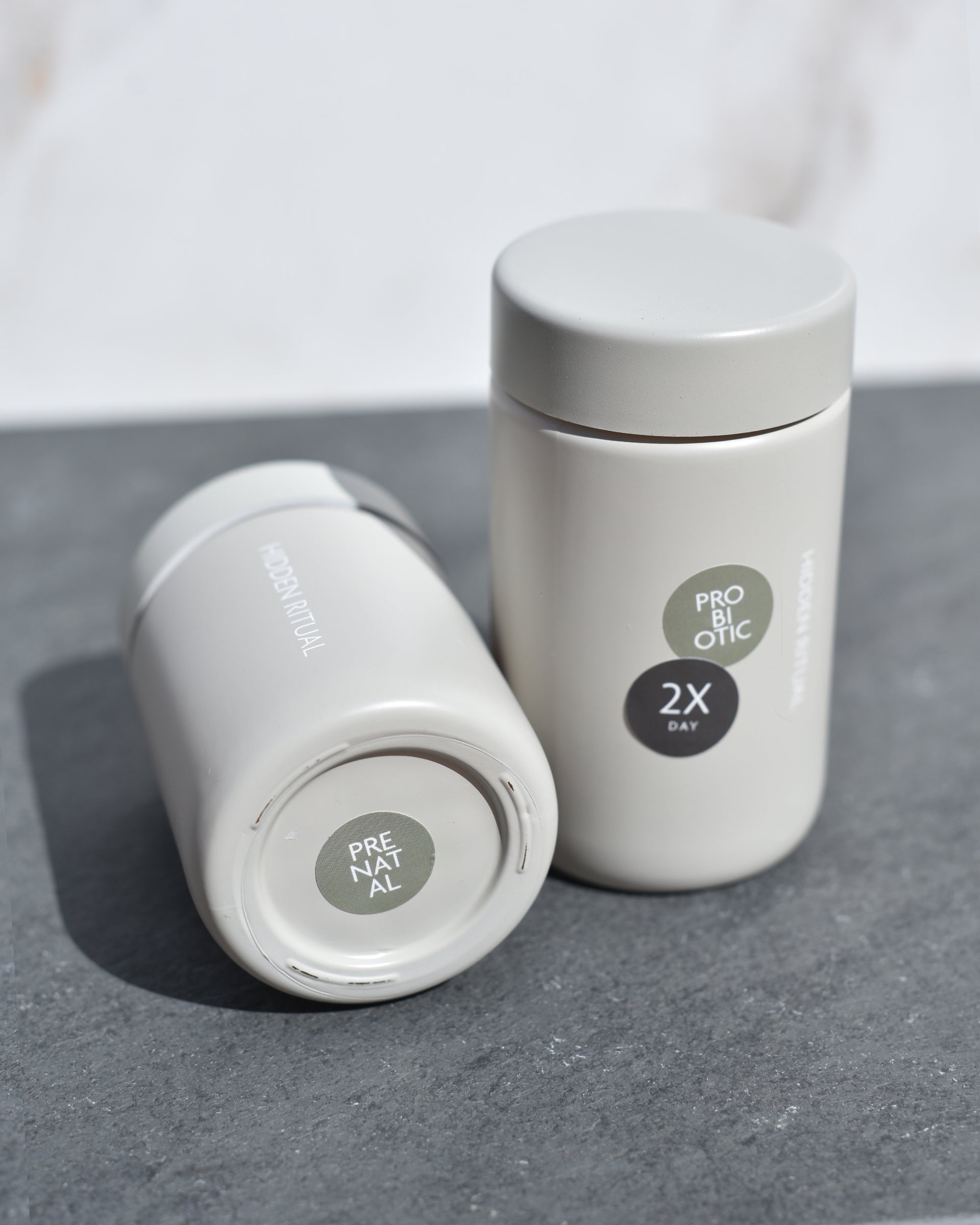 Display-worthy modern refillable vitamin storage jars – Hidden Ritual