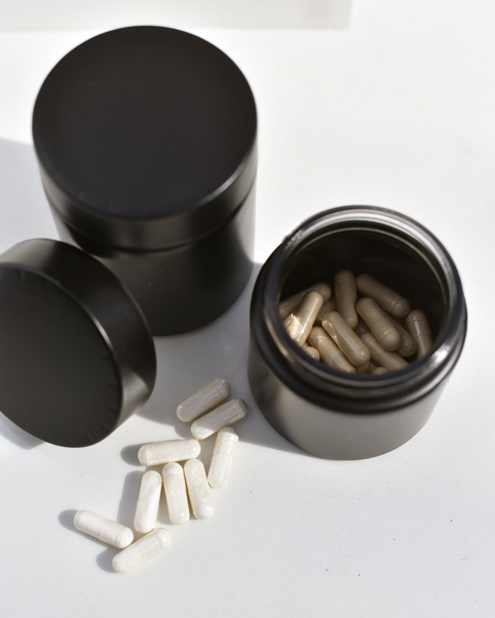 Display-worthy modern refillable vitamin storage jars – Hidden Ritual